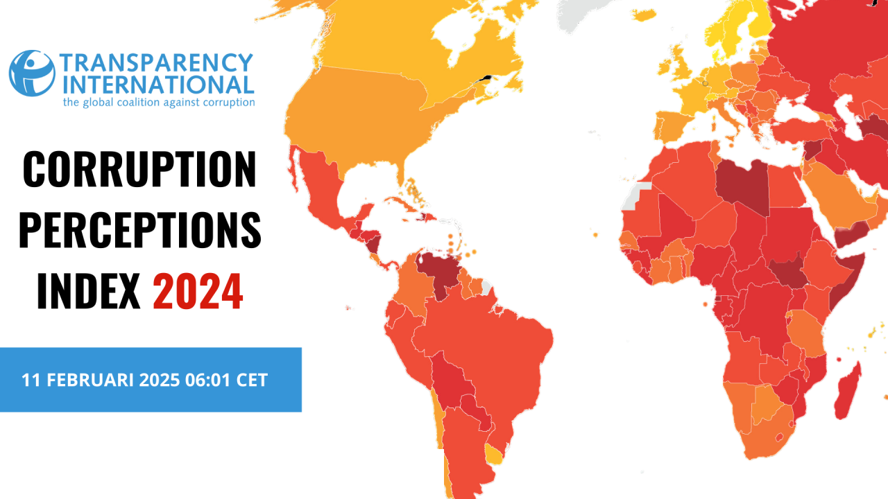 Banner Aankondiging CPI 2024 – Transparency International Nederland